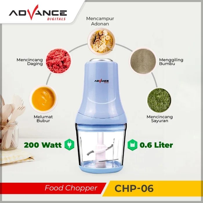Food Chopper Advance CHP-06 Blender Kapsul Elektrik Food Grade - pkk ...